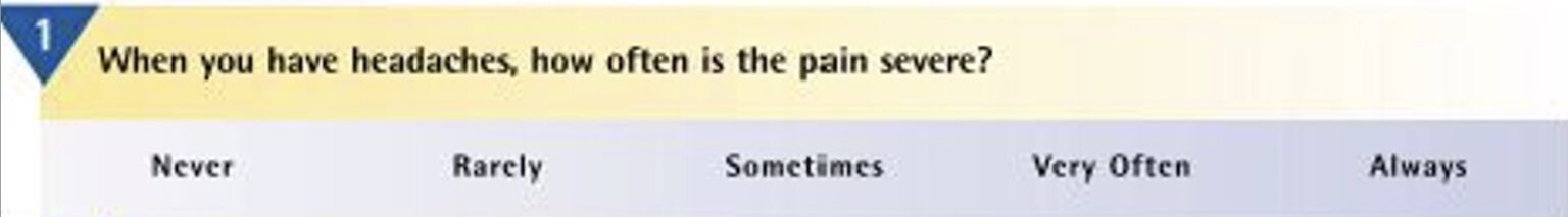 HIT-6（日本語）評価の数値化 | WEB脳神経外科